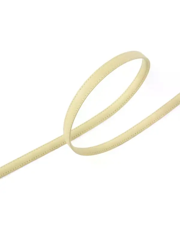 Pinko Thin Leather Belt With Love Birds Buckle