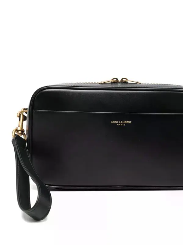 Saint Laurent Zip Wristlet Wash Bag