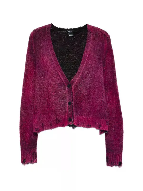 Avant Toi Button Distressed Cardigan