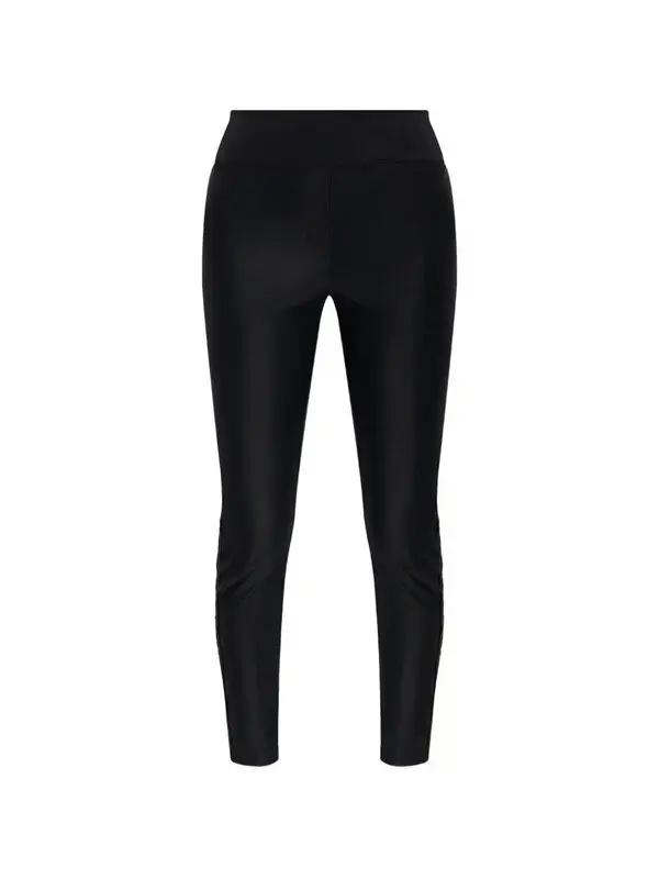 Versace Logo-tape Leggings - Black