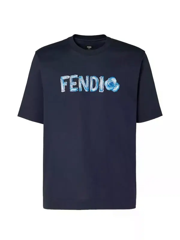 Fendi Logo-print T-shirt - Blue