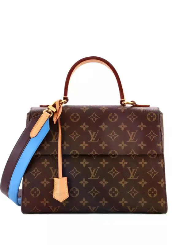 LOUIS VUITTON Cluny Top Handle Mm Monogram Canvas - Brown