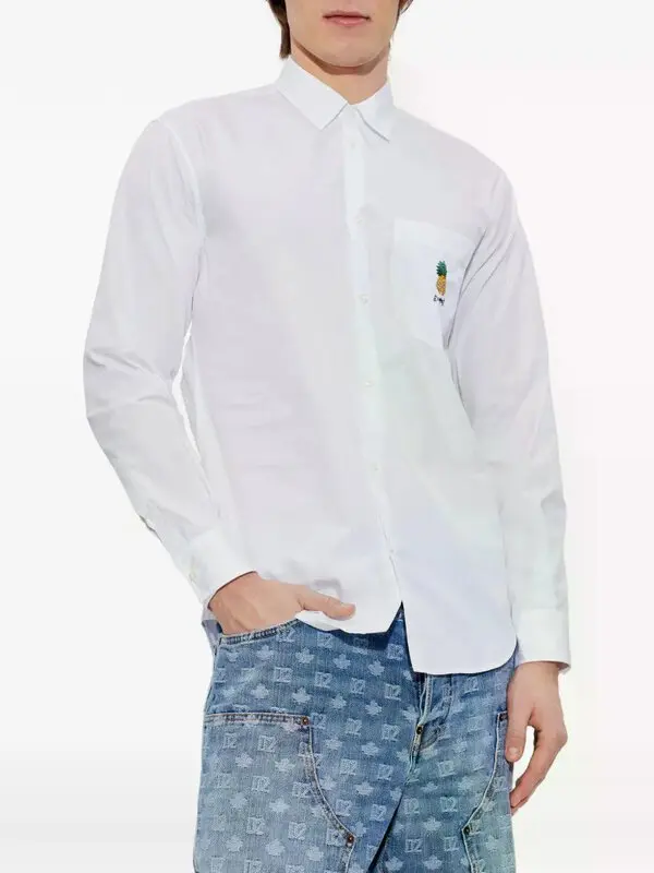 Dsquared2 Pocket Pineapple-embroidery Shirt