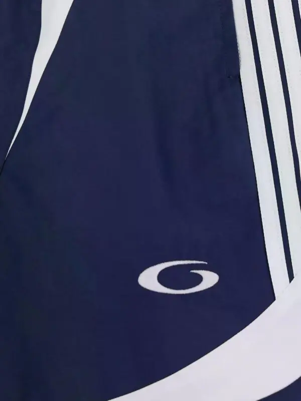 Balenciaga Logo-print Stripe-detail Shorts