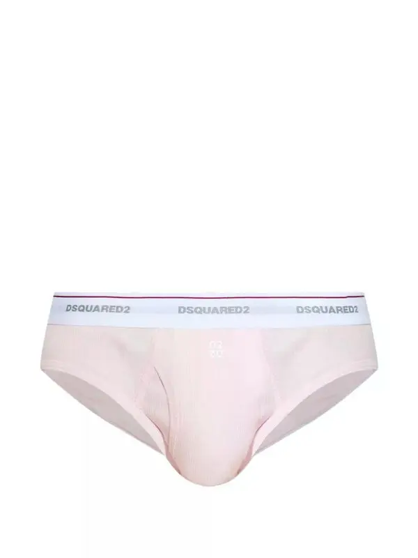 Dsquared2 Logo Waistband Briefs - Pink