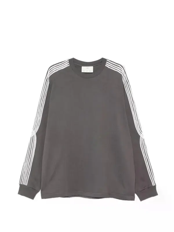 SONG FOR THE MUTE Stripe Sleeve Sweater