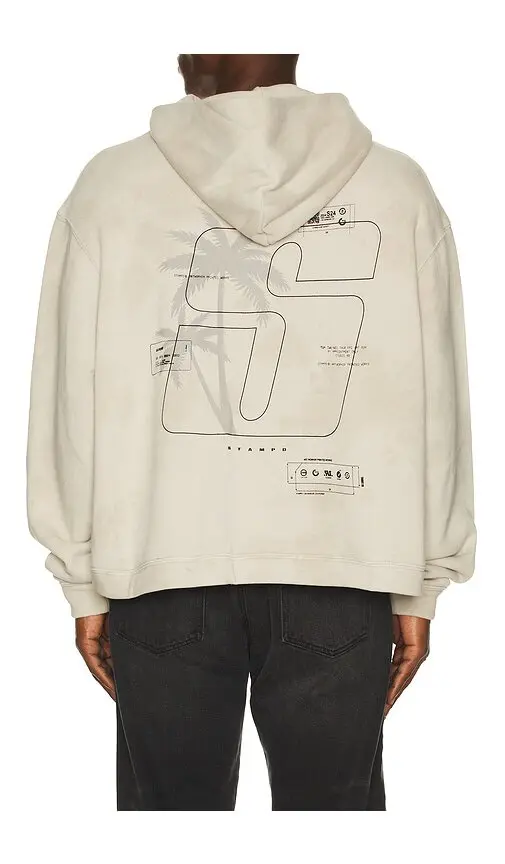 STAMPD Transit Tie Dye Cropped Hoodie - Sage