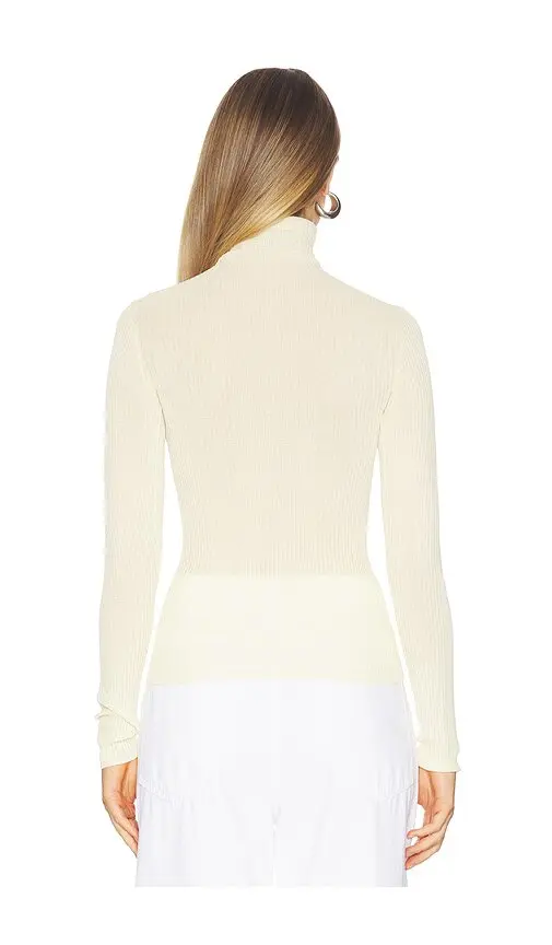 SEROYA Belen Ribbed Turtleneck Top