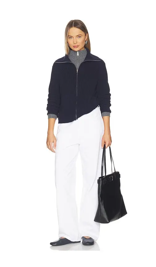 STITCHES & STRIPES Laurie Full Zip Sweater