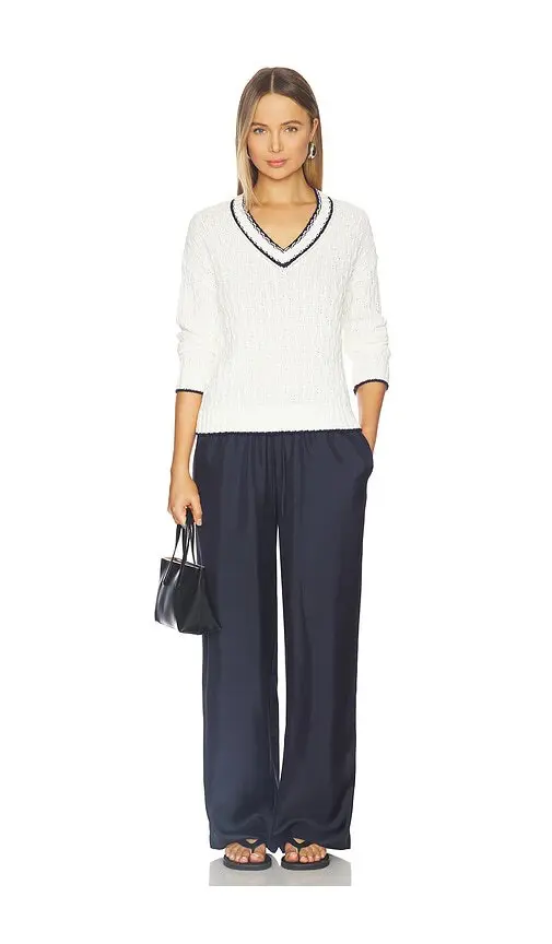 STITCHES & STRIPES Flannery V-neck Pullover