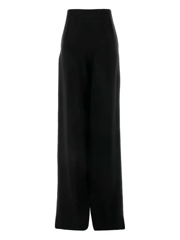 Saint Laurent Silk High-waisted Trousers