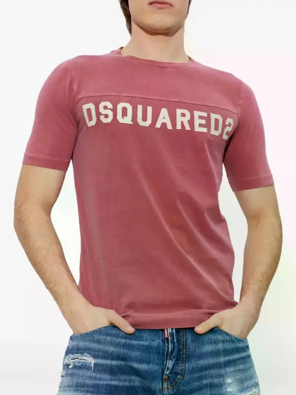 Dsquared2 Logo-detail T-shirt - Red