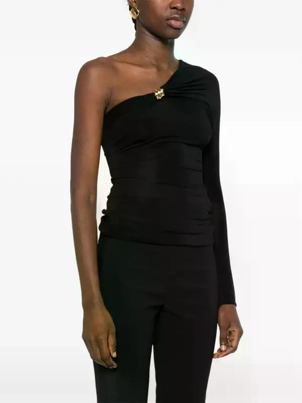 Elisabetta Franchi One-shoulder Top - Black