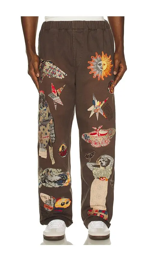 SAMUEL ZELIG Collage Pant - Brown