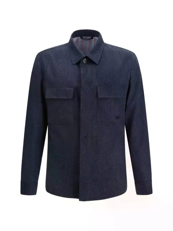 Etro Paisley Print Shirt Jacket