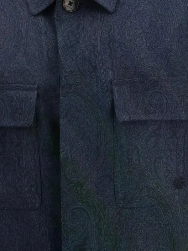 Etro Paisley Print Shirt Jacket