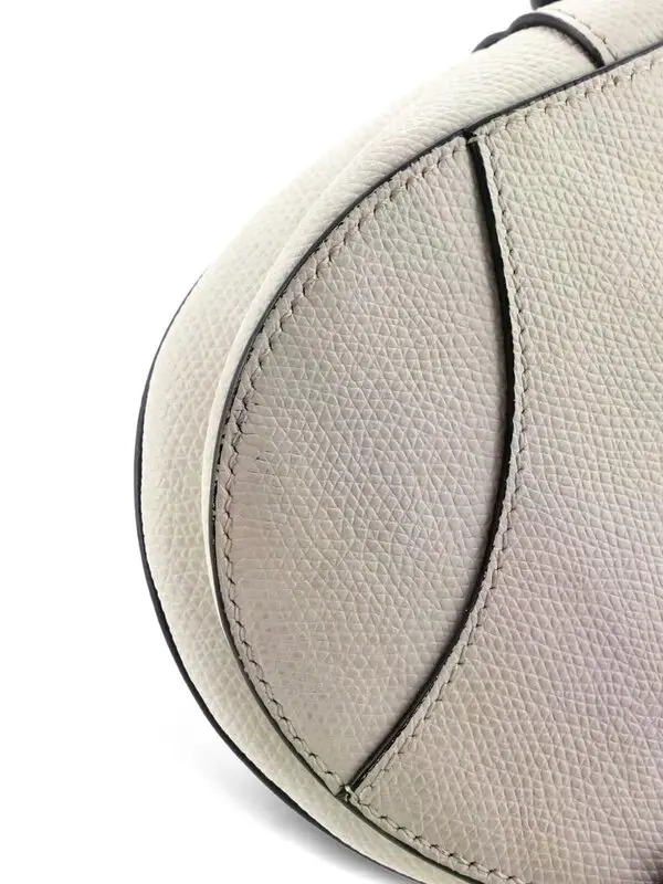 Dior Saddle Handbag Leather Mini Shoulder Bag - White