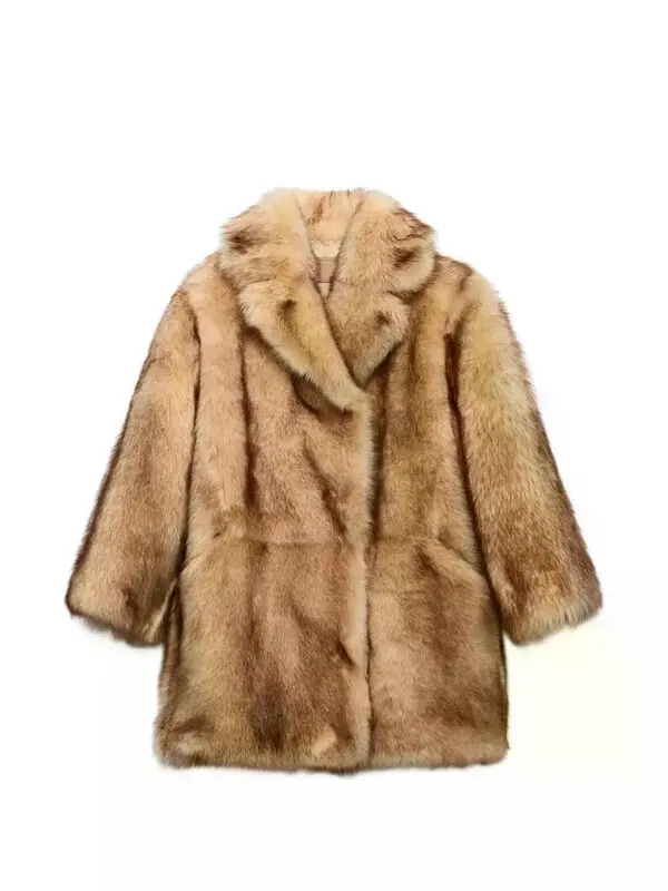 Prada Shearling Caban Coat