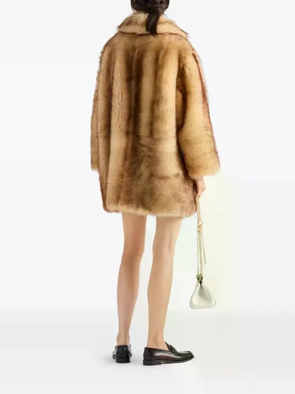 Prada Shearling Caban Coat