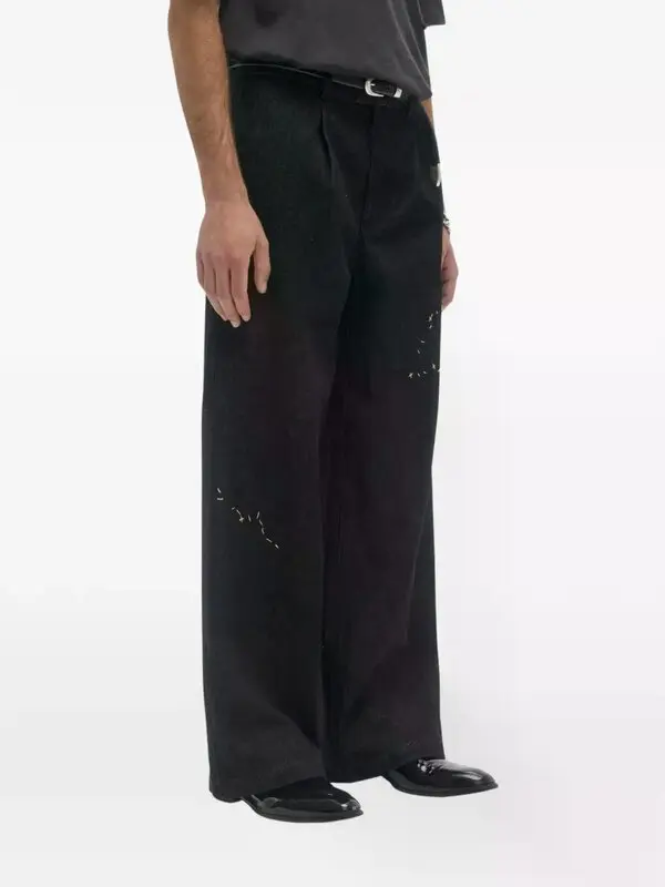 DOMREBEL Lazy Pleated Wide-leg Jeans
