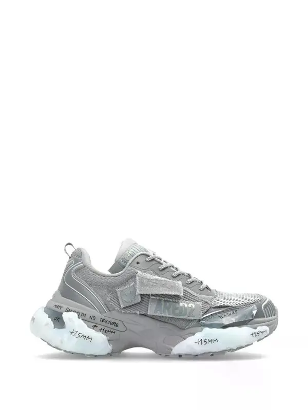 Dsquared2 Faster Mesh-panelled Sneakers - Grey