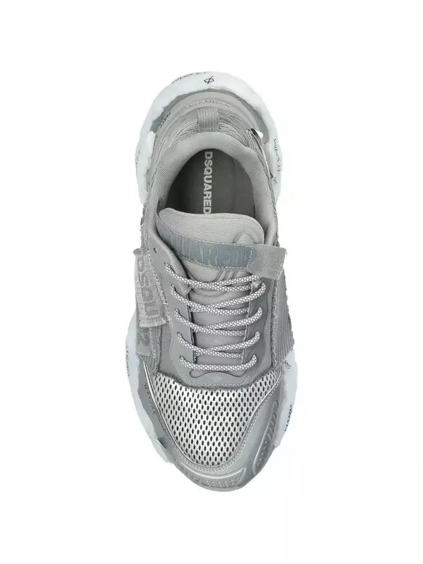 Dsquared2 Faster Mesh-panelled Sneakers - Grey