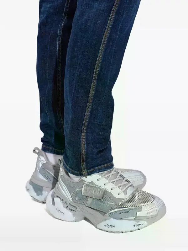 Dsquared2 Faster Mesh-panelled Sneakers - Grey
