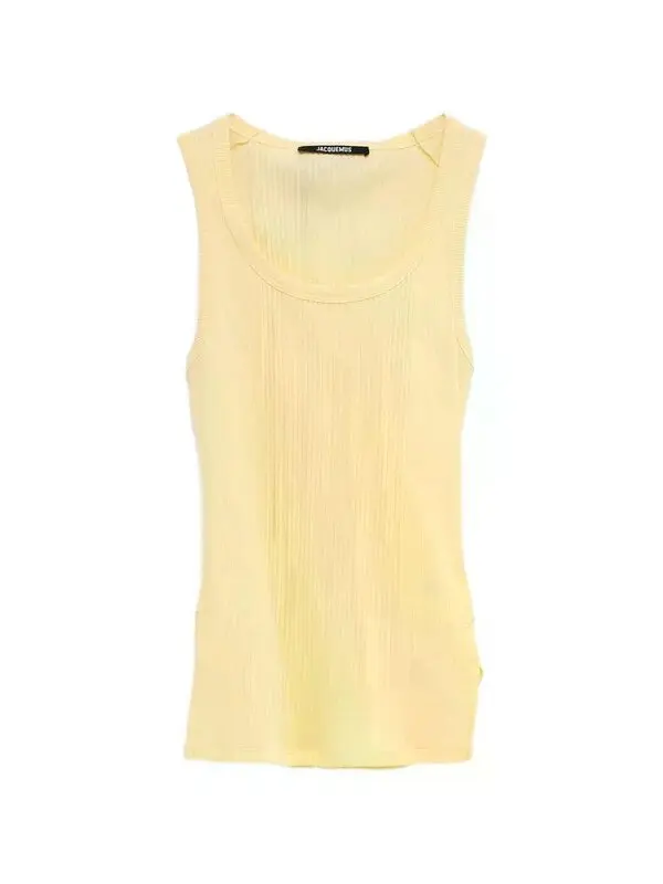 Jacquemus Le Marcel Rond Carre Ribbed Cotton Tank Top