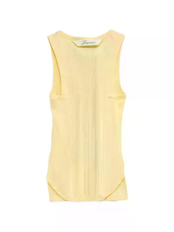 Jacquemus Le Marcel Rond Carre Ribbed Cotton Tank Top