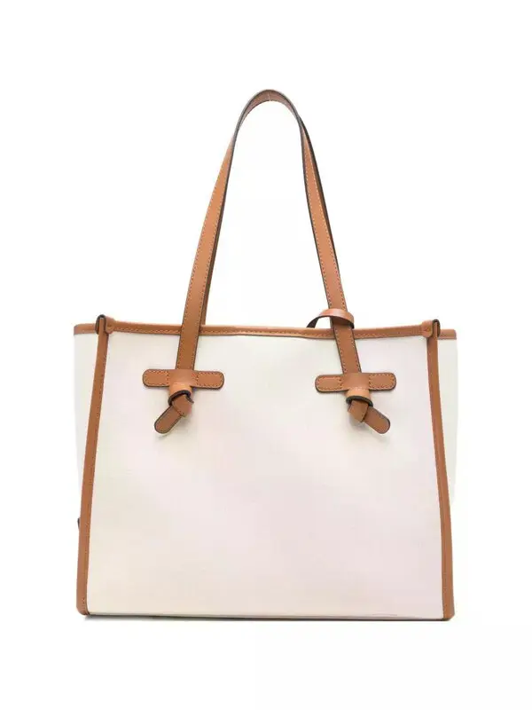 GIANNI CHIARINI Marcella Knots-trim Tote Bag - Neutrals