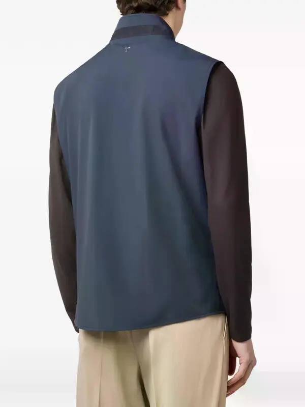 TOD'S Zip-fastening Vest - Blue