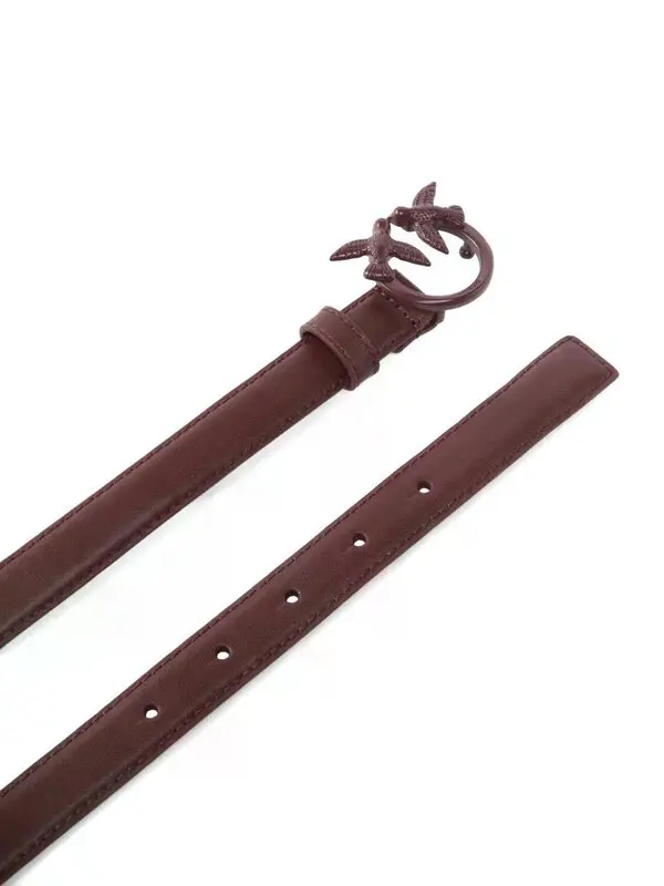 Pinko Love Birds Buckled Belt - Red