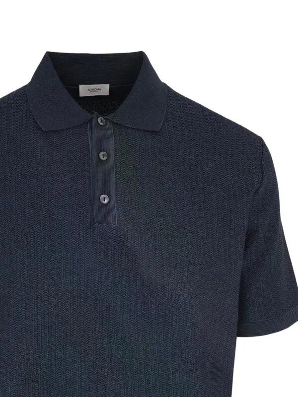 Agnona Jacquard Knitted Polo Shirt