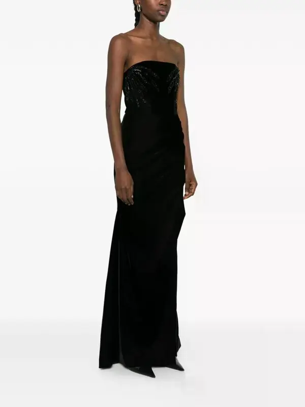 M.MARQUISE Embellished Slit Dress