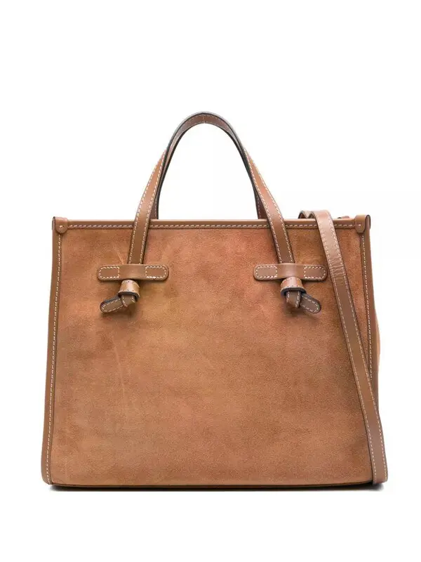GIANNI CHIARINI Miss Marcella Tie-detail Tote Bag - Brown