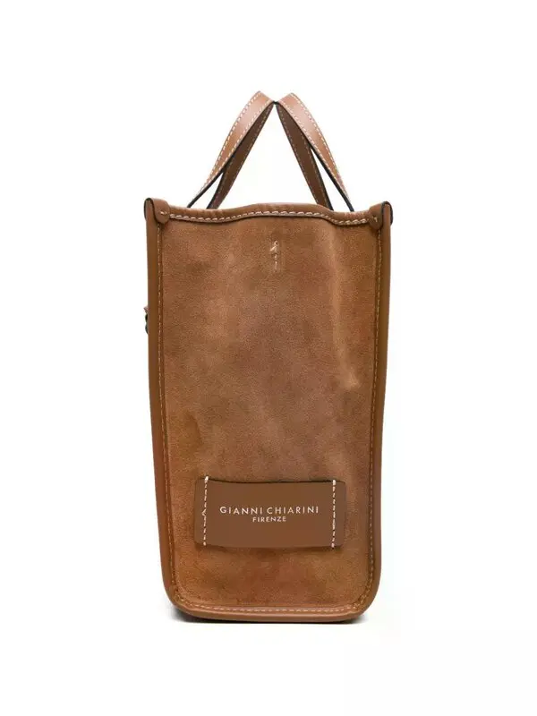 GIANNI CHIARINI Miss Marcella Tie-detail Tote Bag - Brown