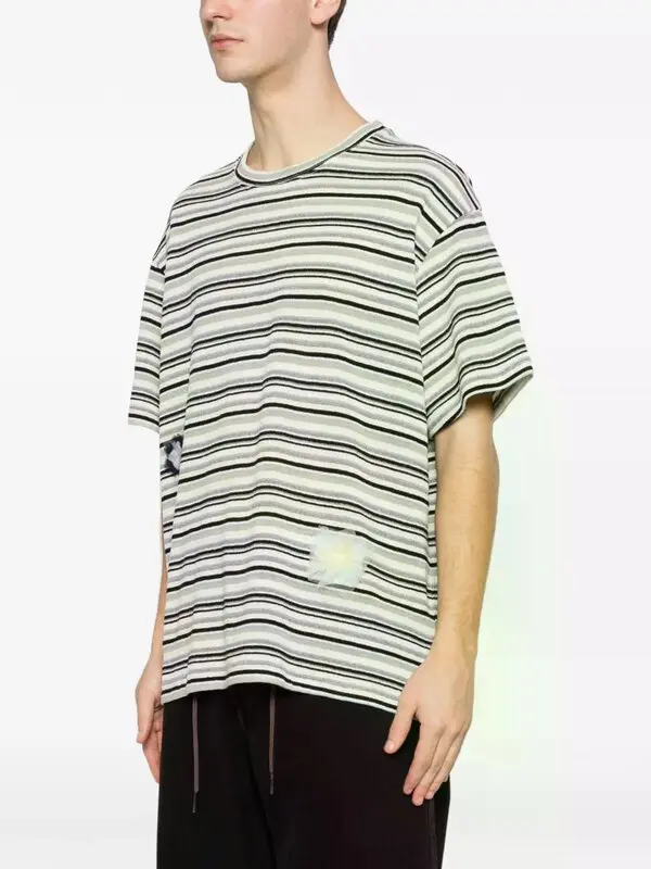SONG FOR THE MUTE Striped-pattern T-shirt