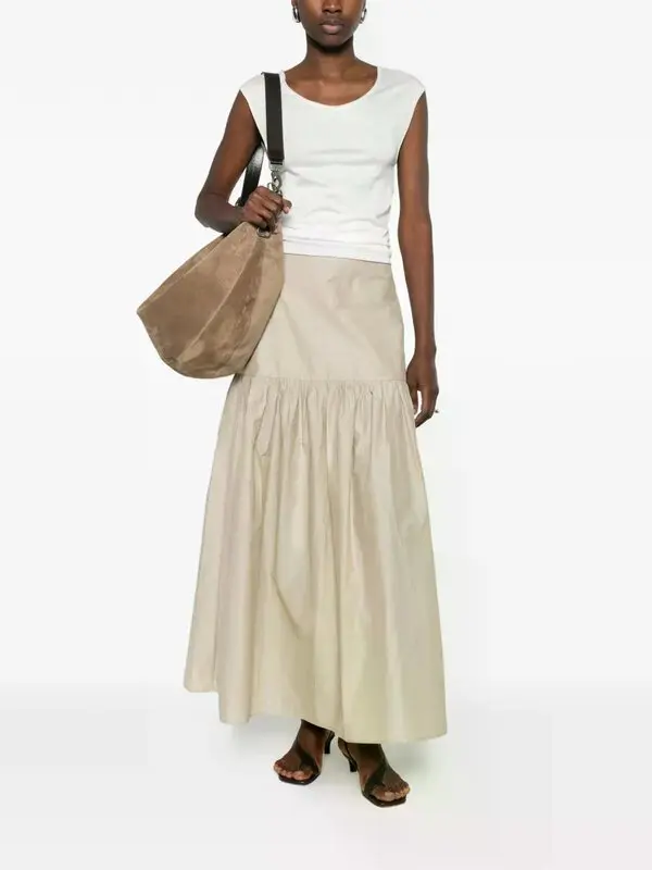RUOHAN Sedge Aira Ruffled Maxi Skirt
