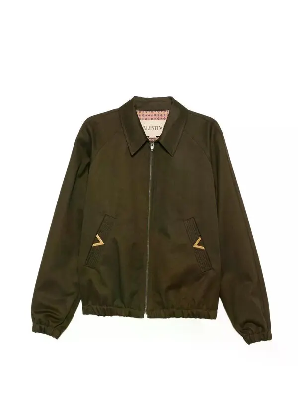 Valentino Garavani Appliqué Zip-up Jacket