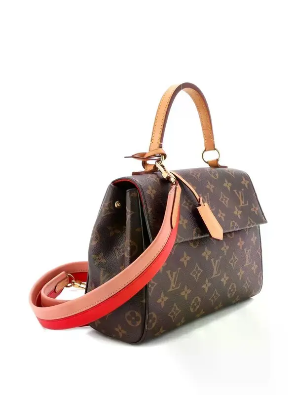 LOUIS VUITTON Cluny Top Handle Bag Monogram Canvas Bb - Brown
