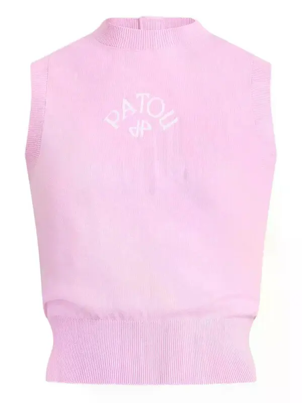 Patou Sleeveless Knit Top - Pink
