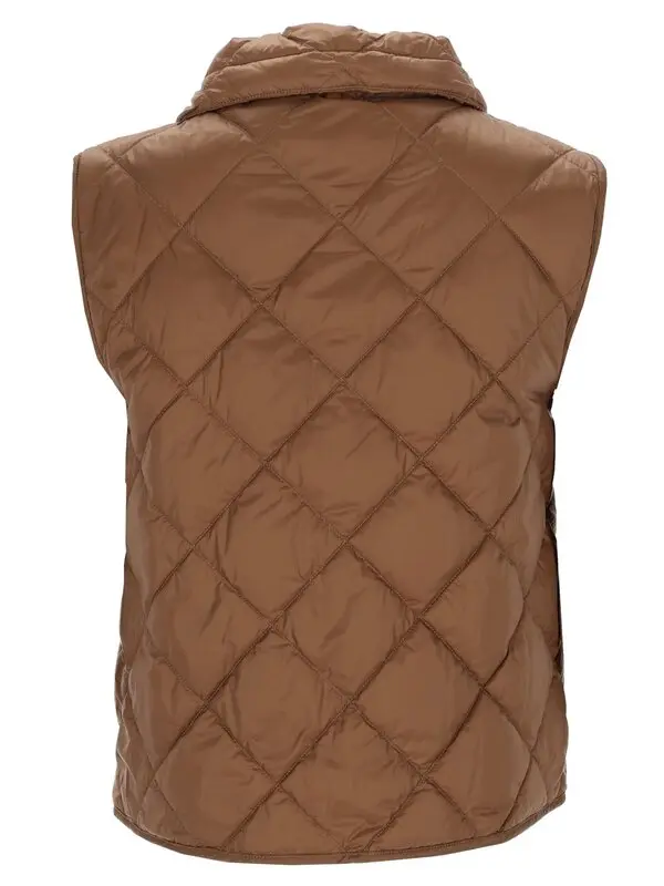 Max Mara Anti-drip Quilted Vest - Brown