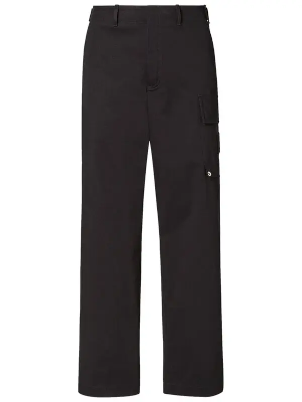 Fendi Cargo Pants With Logo - Black