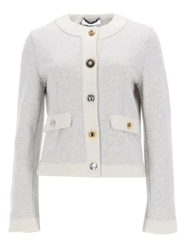 Moschino Buttoned Cardigan - Grey