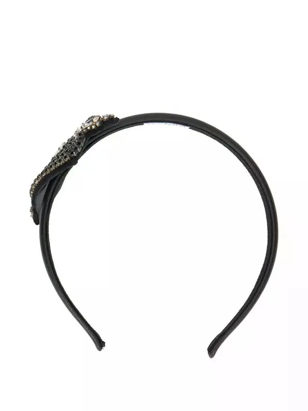 Valentino Garavani Heart-motif Headband - Black