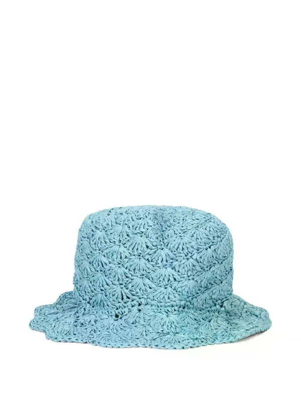 Valentino Garavani Textured Hat - Blue