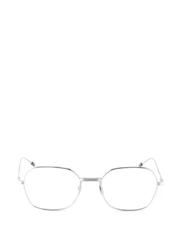 Thom Browne Titanium Rectangular Eyeglasses - Silver