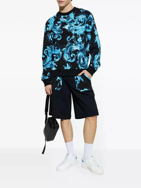 Versace Print Drawstring Shorts