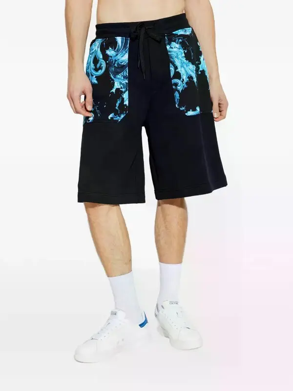 Versace Print Drawstring Shorts