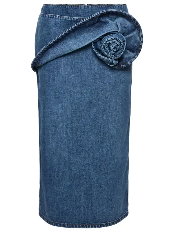 Magda Butrym Midi Skirt - Denim